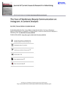 The Face of Nonbinary Beauty Communication on Instagram: A Content Analysis - Worcester Research ...